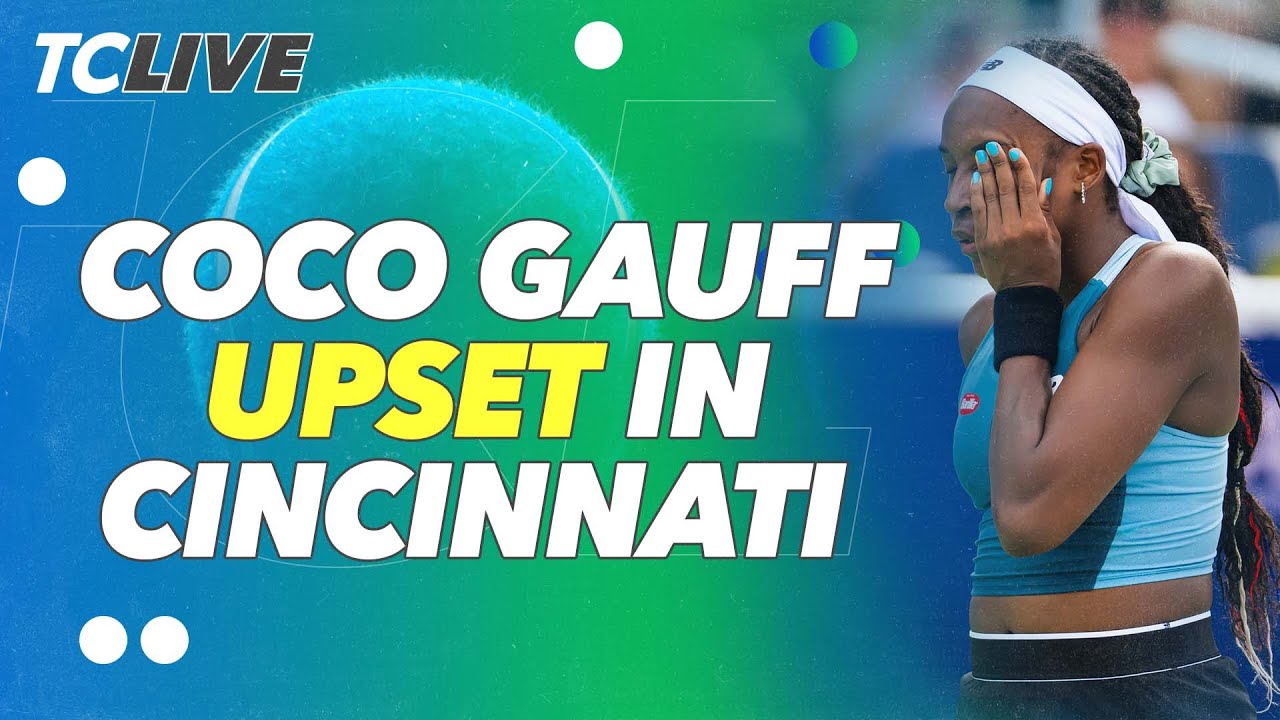 Coco Gauff OUT of Cincinnati Open FULL REACTION | Tennis Channel Live | テニスはフラミンゴにまかせろ！