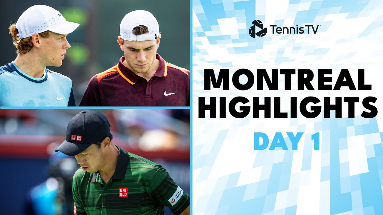 Nishikori, Rune Feature; Sinner & Draper Doubles | Montreal 2024 ...