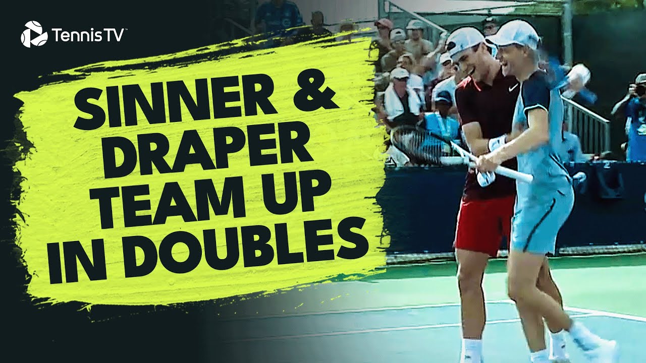 Sinner & Draper Pair Up In Doubles | Montreal 2024 Highlights | テニスは ...