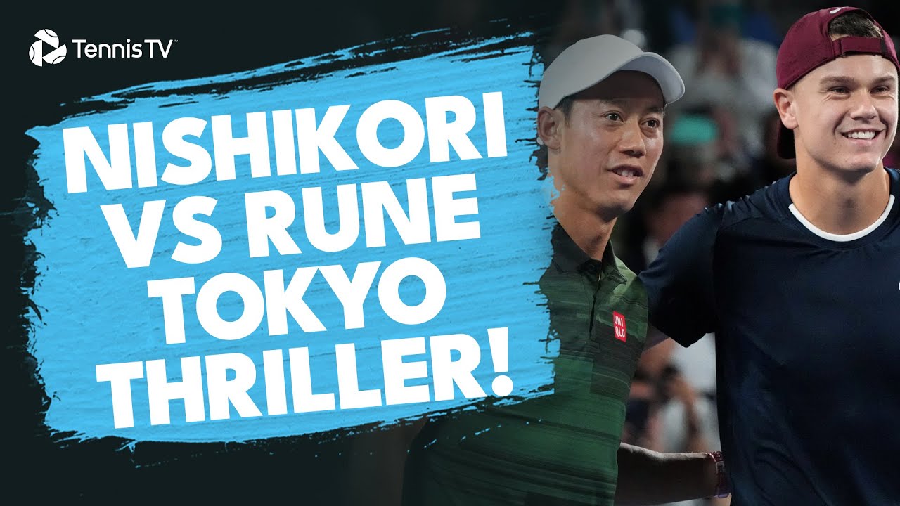 Kei Nishikori vs Holger Rune Dramatic Match! | Tokyo 2024 Quarter-Final ...