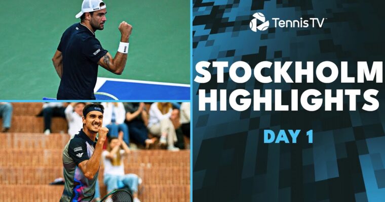 Berrrettini Takes On Darderi; Sonego, Griekspoor & More Feature | Stockholm 2024 Day 1 ...