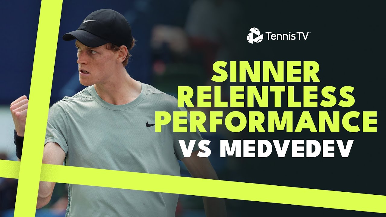 Jannik Sinner With Relentless Performance vs Medvedev | Shanghai 2024 ...
