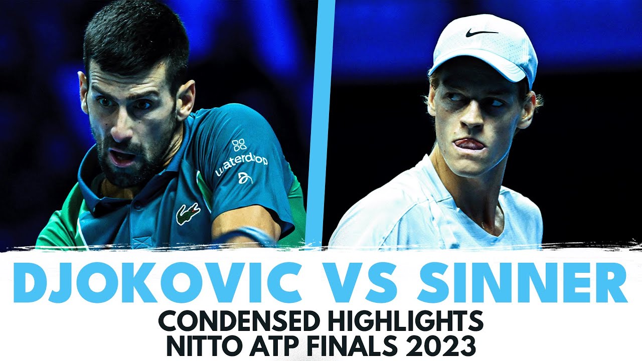 Jannik Sinner vs Novak Djokovic Condensed Match | Nitto ATP Finals 2023 Highlights | テニスはフラミンゴにまかせろ！