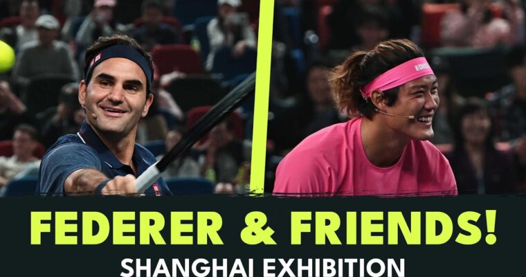 Roger Federer & Eason Chan vs Zhang Zhizhen & Fan Zendong Exhibition ...