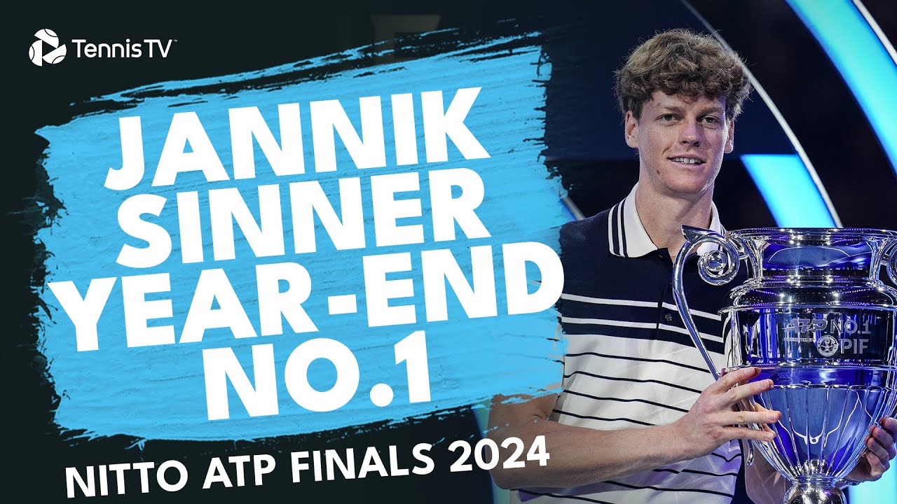 Jannik Sinner Receives 2024 ATP Year-End No.1 Trophy | Nitto ATP Finals 2024 | テニスはフラミンゴにまかせろ！