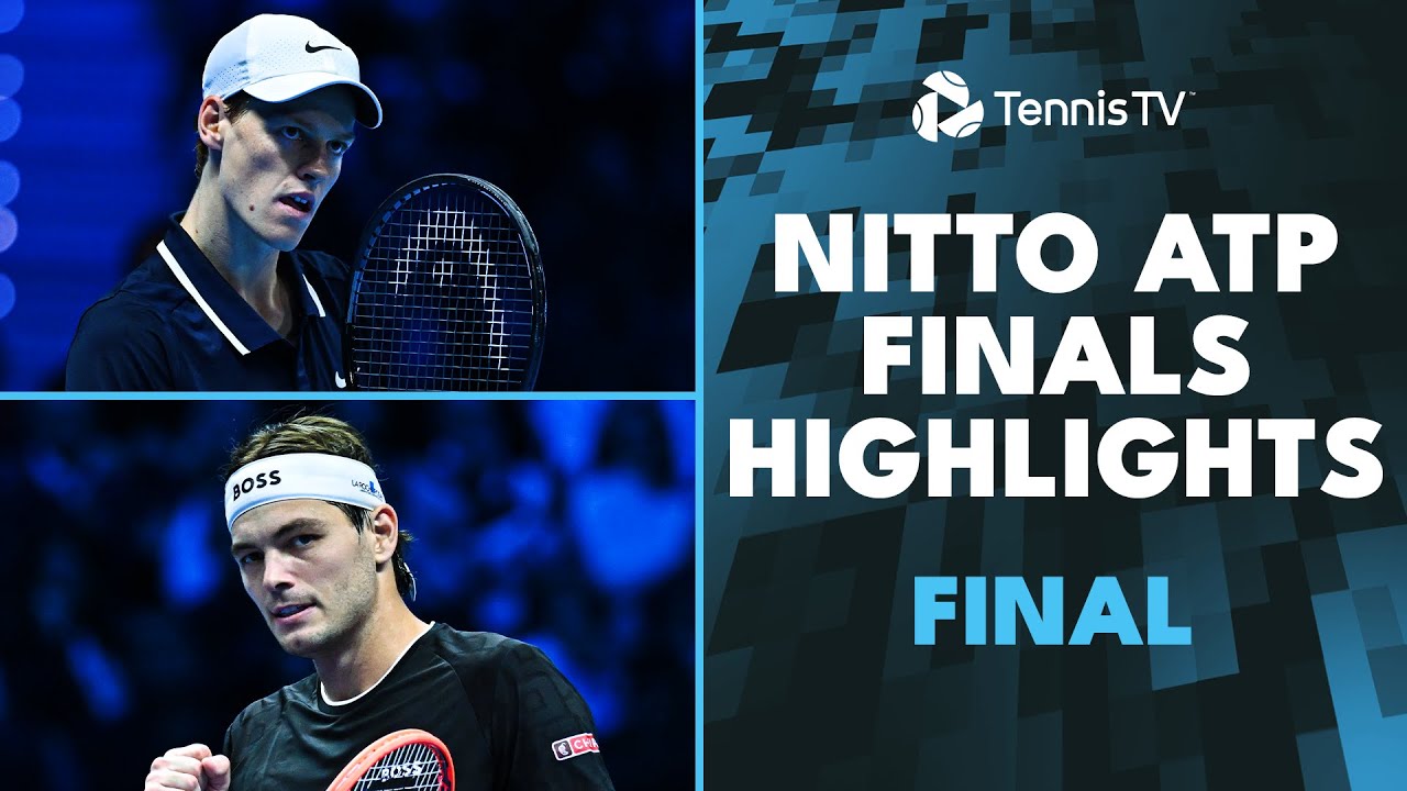 Jannik Sinner vs Taylor Fritz For The Title! | Nitto ATP Finals 2024 Final Highlights | テニスは ...