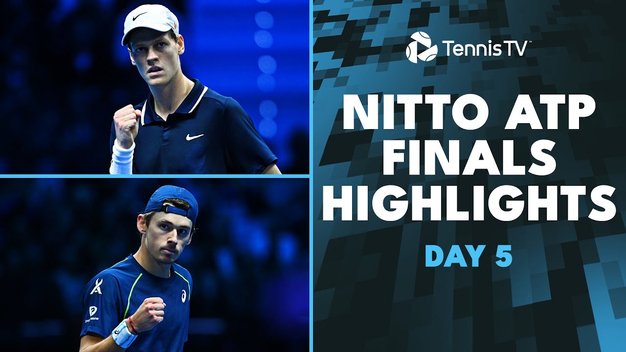 Sinner Takes On Medvedev; Fritz Plays De Minaur | Nitto ATP Finals 2024 Highlights Day 5 | テニスは ...