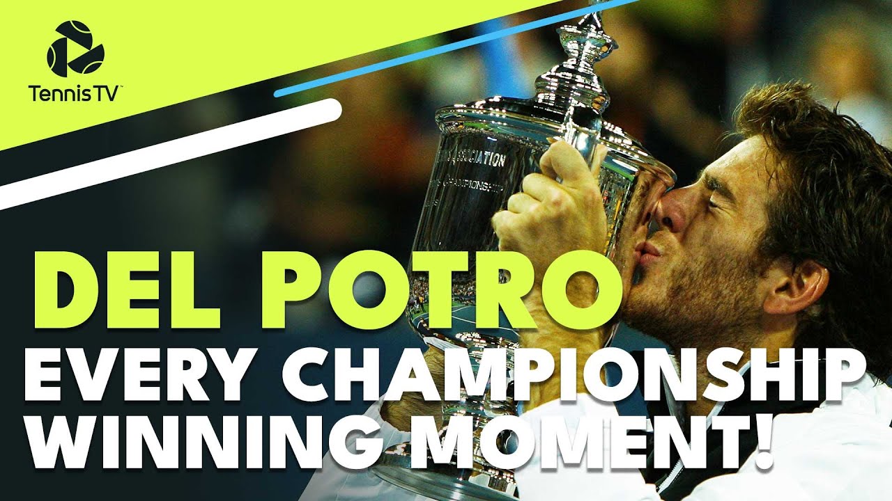 Juan Martin del Potro: EVERY Championship Point & Trophy Lift! | テニスは ...