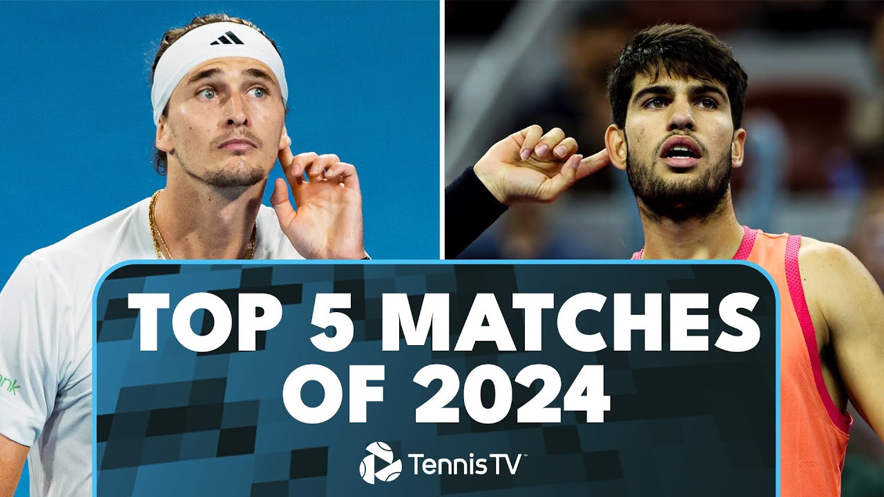Top 5 ATP Tennis Matches of 2024 | テニスはフラミンゴにまかせろ！