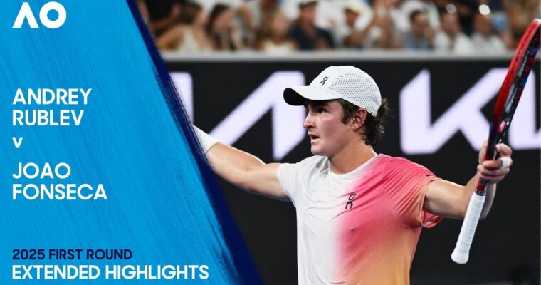 Andrey Rublev v Joao Fonseca Extended Highlights | Australian Open 2025 ...