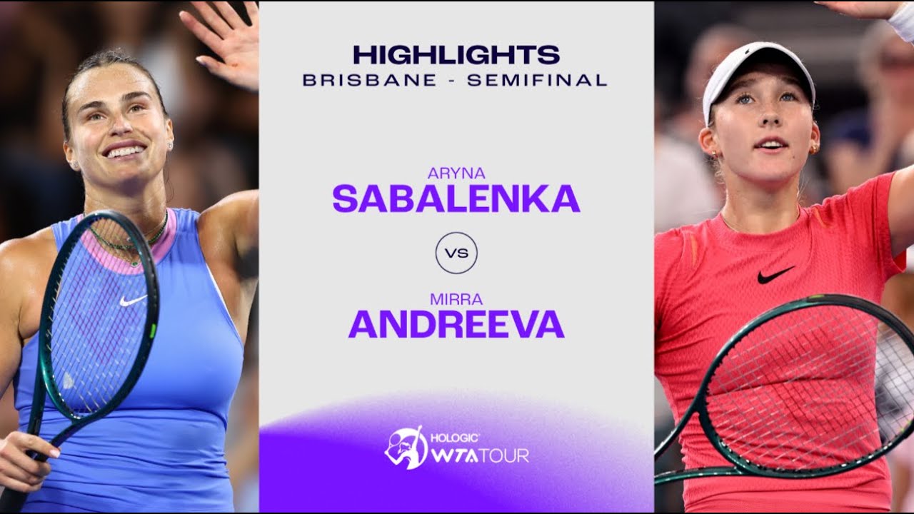 Aryna Sabalenka vs. Mirra Andreeva | 2025 Brisbane Semifinals | WTA Match Highlights | テニスはフラミンゴ ...