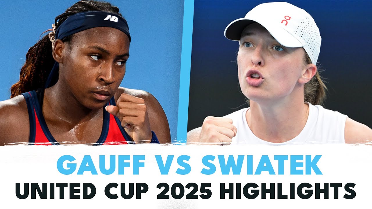 Intense Coco Gauff vs Iga Swiatek Battle! | United Cup 2025 Final Highlights | テニスはフラミンゴにまかせろ！
