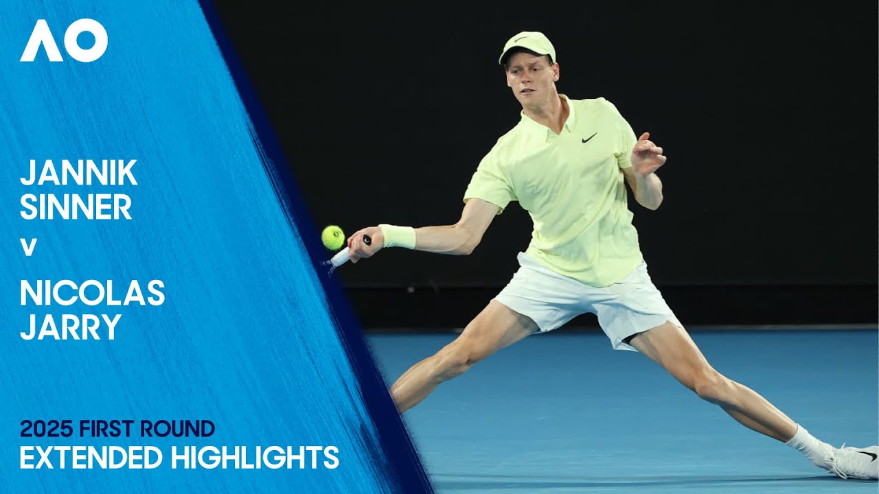 Jannik Sinner v Nicolas Jarry Extended Highlights | Australian Open 2025 First Round | テニスはフラミンゴ ...