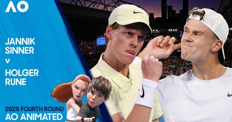 LIVE | Jannik Sinner v Holger Rune | AO Animated | Australian Open 2025 | テニスはフラミンゴにまかせろ！