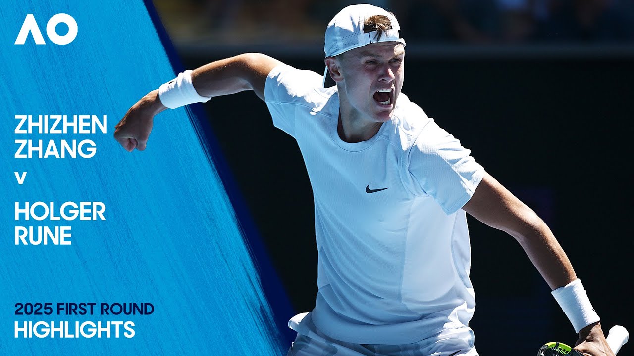 Zhizhen Zhang v Holger Rune Highlights | Australian Open 2025 First Round | テニスはフラミンゴにまかせろ！