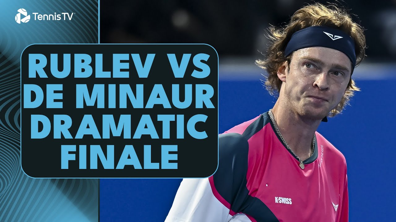 Andrey Rublev vs Alex De Minaur Dramatic Finale! 掠 | Doha 2025 ...
