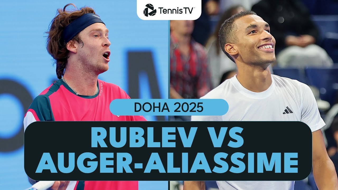 Andrey Rublev vs Felix Auger-Aliassime THRILLER 掠 | Doha 2025 Highlights | テニスはフラミンゴにまかせろ！
