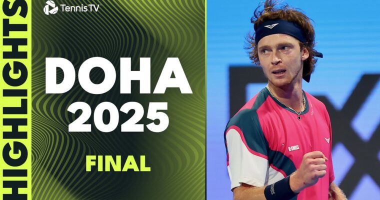 Andrey Rublev vs Jack Draper For The Doha Title | Doha 2025 Final Highlights | テニスはフラミンゴにまかせろ！