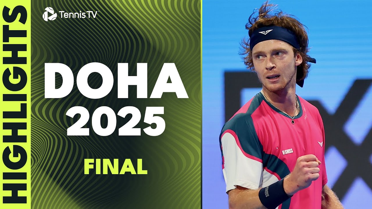 Andrey Rublev vs Jack Draper For The Doha Title | Doha 2025 Final Highlights | テニスはフラミンゴにまかせろ！