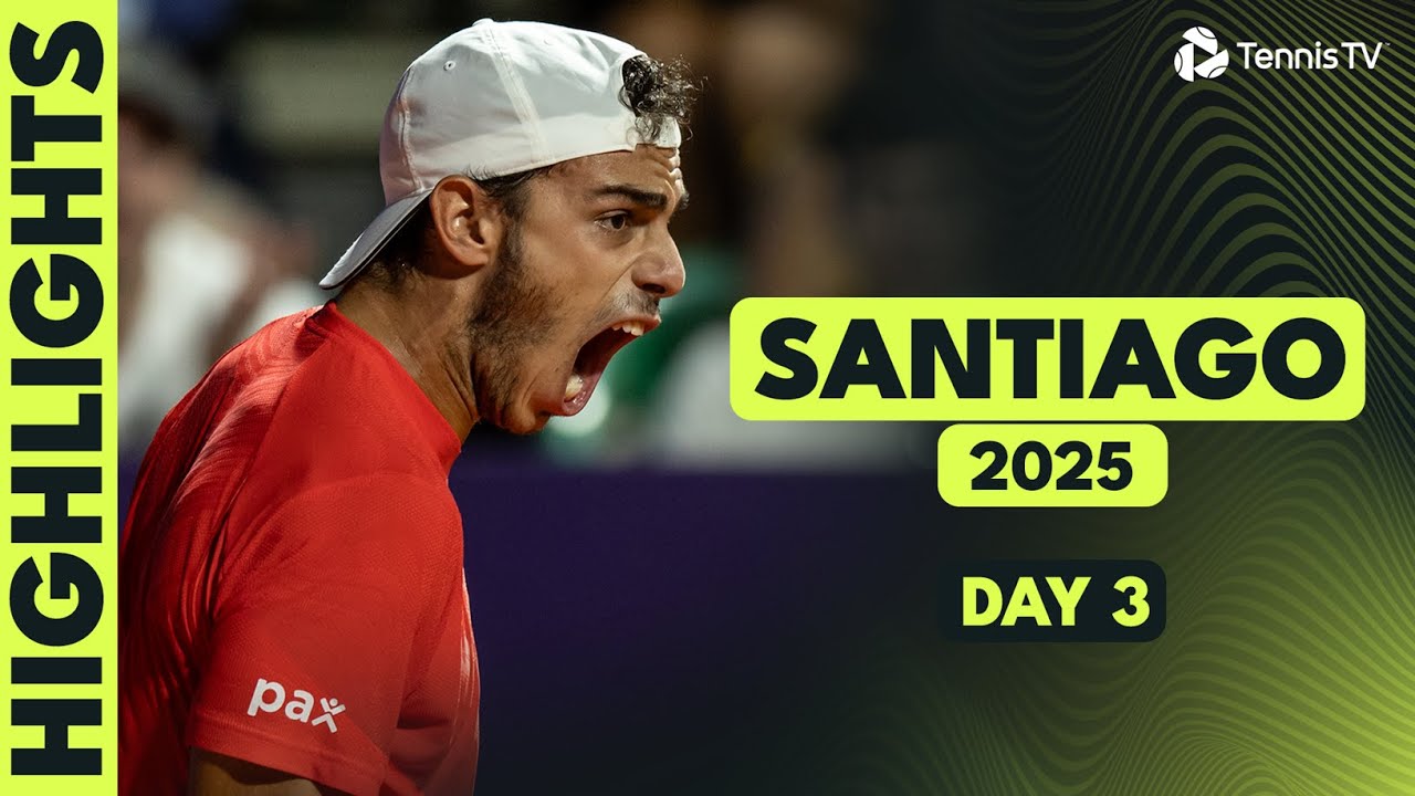 Cerundolo Battles Hanfmann; Etcheverry, Djere & Coria In Action | Santiago 2025 Day 3 Highlights ...