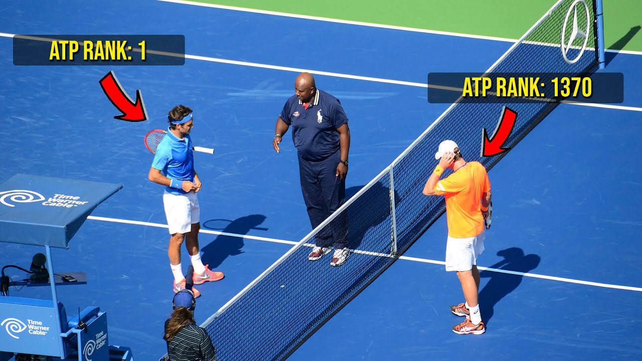 What Happens if ATP No.1 faces ATP No.1370? | Tennis Rarest Match | テニス ...