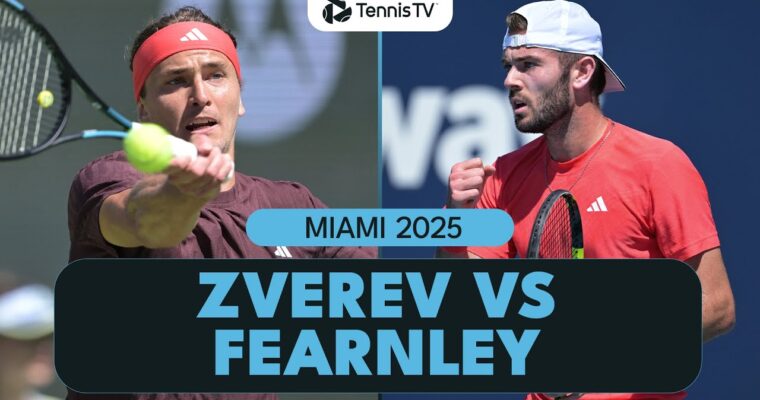 Alexander Zverev Begins Miami Campaign vs Jacob Fearnley | Miami 2025 | テニスはフラミンゴにまかせろ！