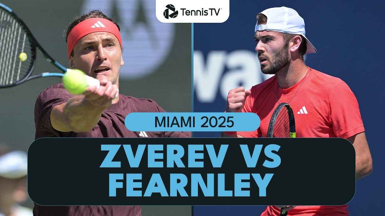 Alexander Zverev Begins Miami Campaign vs Jacob Fearnley | Miami 2025 | テニスはフラミンゴにまかせろ！