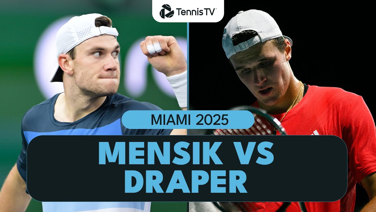 Jack Draper Plays First Match Since Indian Wells Title vs Jakub Mensik ...