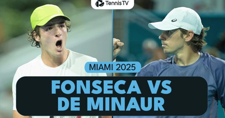 Joao Fonseca vs Alex De Minaur BATTLE 掠 | Miami 2025 Highlights | テニスは ...
