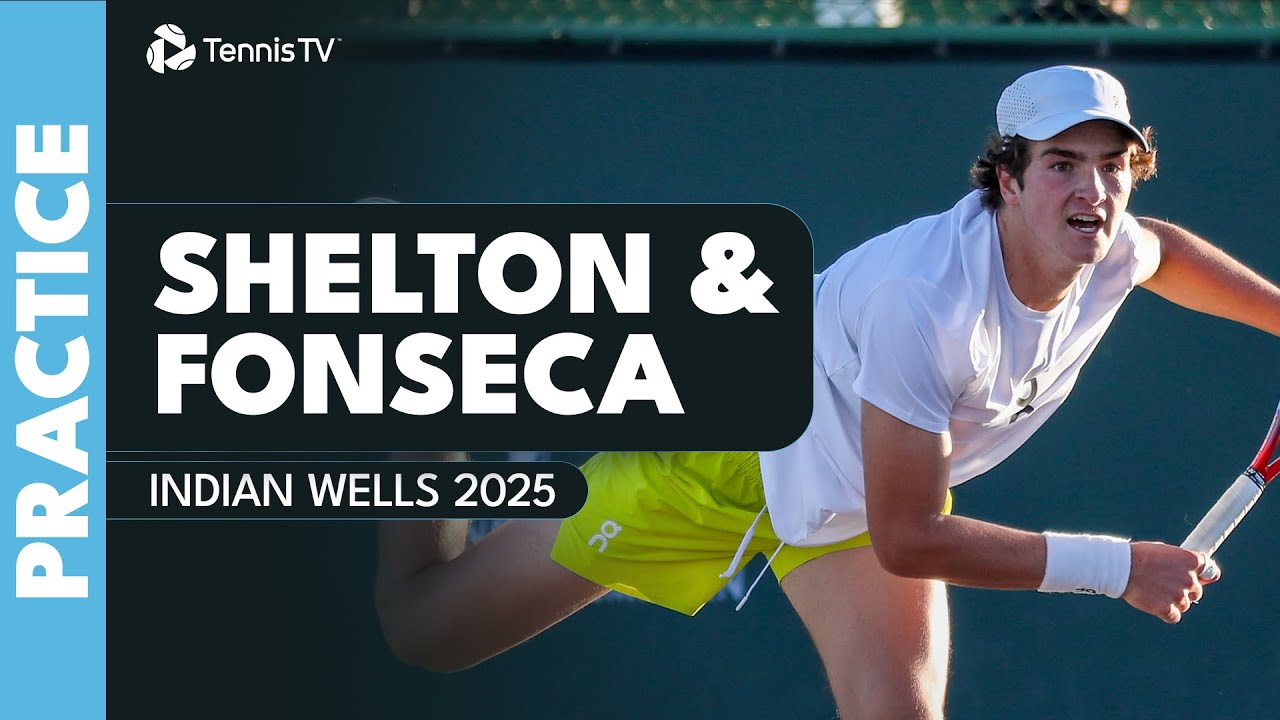 LIVE: Joao Fonseca & Ben Shelton Practice In Indian Wells! | テニスはフラミンゴに ...