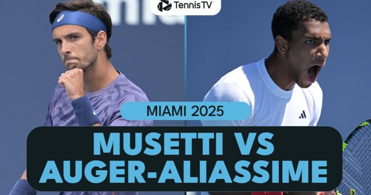 Lorenzo Musetti vs Felix Auger-Aliassime Highlights | Miami 2025 | テニスはフラミンゴにまかせろ！