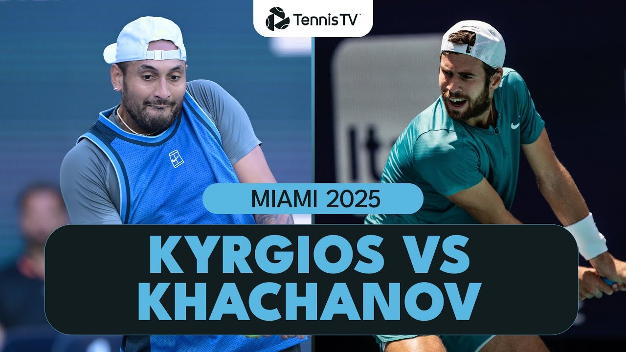 Nick Kyrgios vs Karen Khachanov Match Highlights 欄 | Miami 2025 Highlights | テニスはフラミンゴにまかせろ！