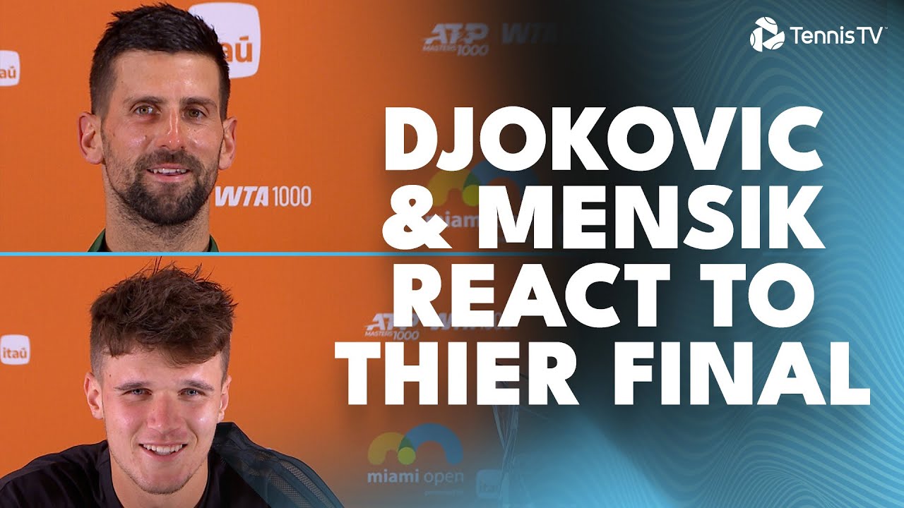 Novak Djokovic & Jakub Mensik React To 2025 Miami Final ️ | テニスはフラミンゴにまかせろ！