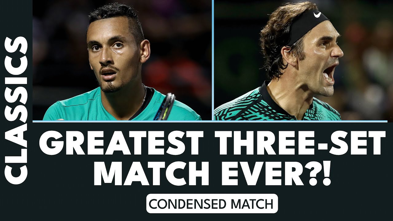 *THAT* Nick Kyrgios vs Roger Federer Match 掠 | Miami 2017 Condensed ...