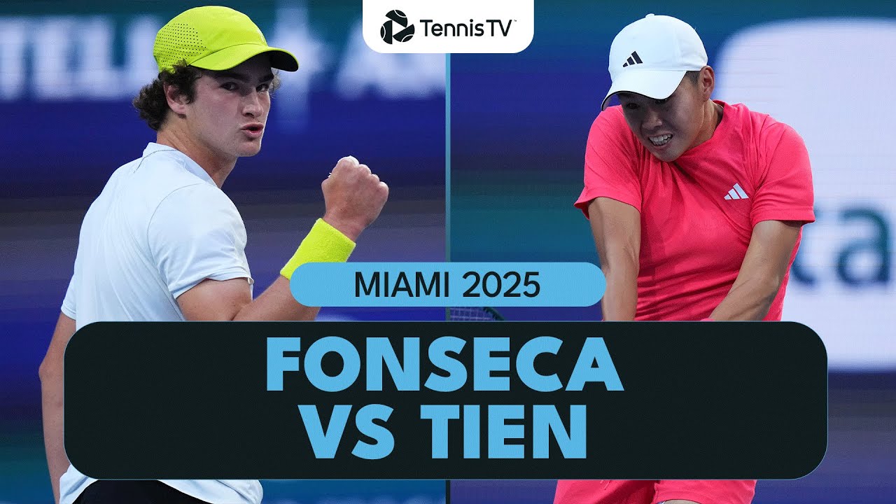 THRILLING Joao Fonseca vs Learner Tien Battle | Miami 2025 Highlights | テニスはフラミンゴにまかせろ！