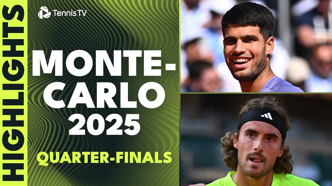 Alcaraz vs Fils, Tsitsipas, Dimitrov & More Feature | Monte-Carlo 2025 ...