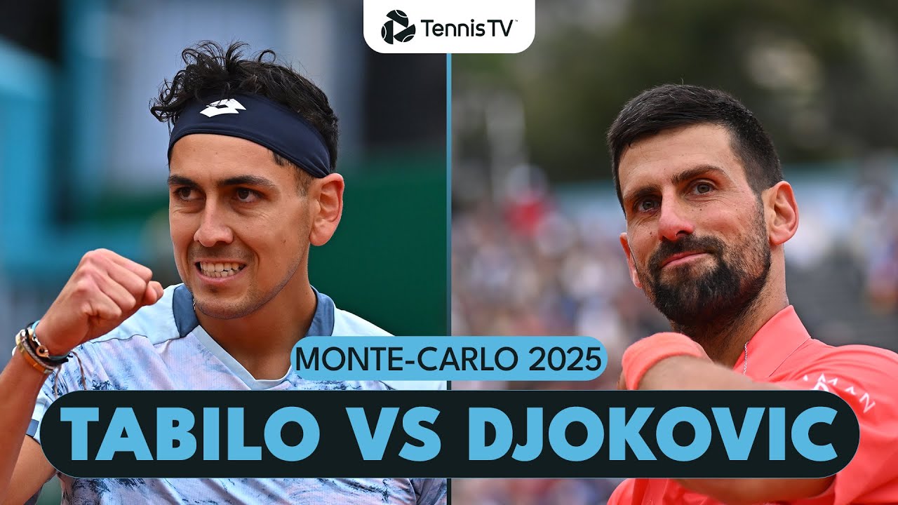 Alejandro Tabilo STUNS Novak Djokovic | Monte-Carlo 2025 Highlights | テニスはフラミンゴにまかせろ！