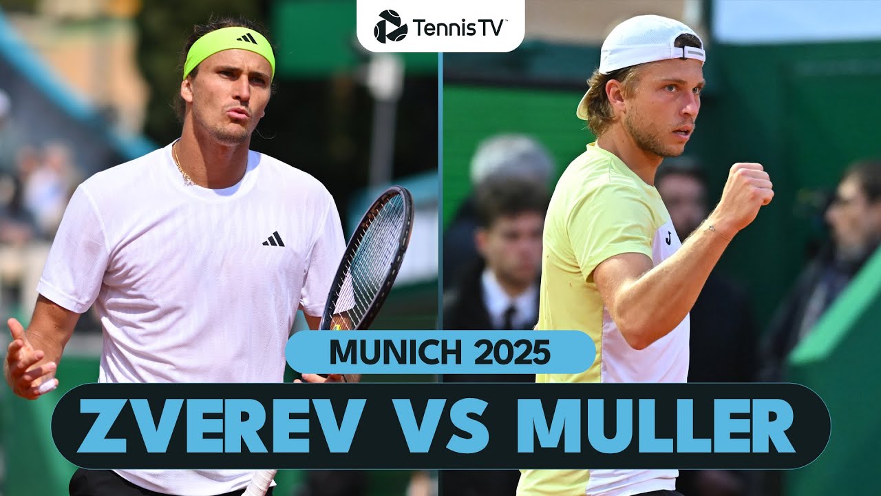 Alexander Zverev vs Alexander Muller Highlights | Munich 2025 | テニスはフラミンゴにまかせろ！