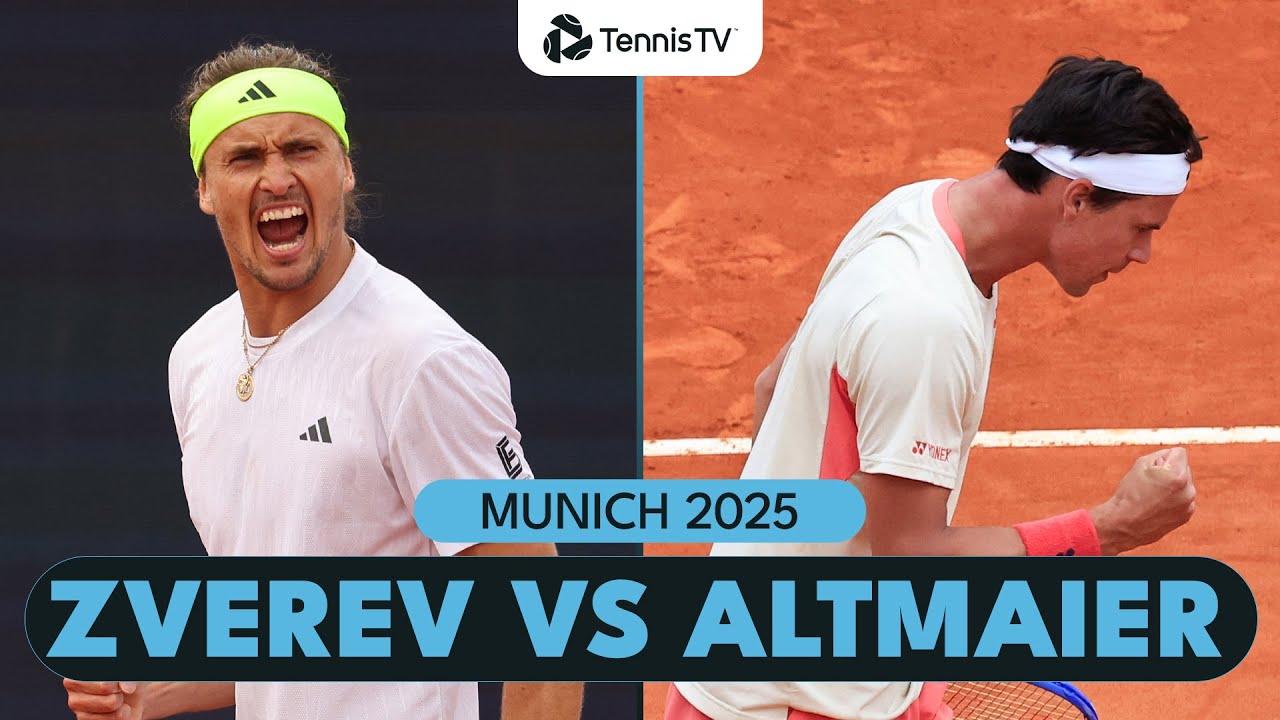 Alexander Zverev vs Daniel Altmaier For A Quarter-Finals Spot | Munich 2025 | テニスはフラミンゴにまかせろ！