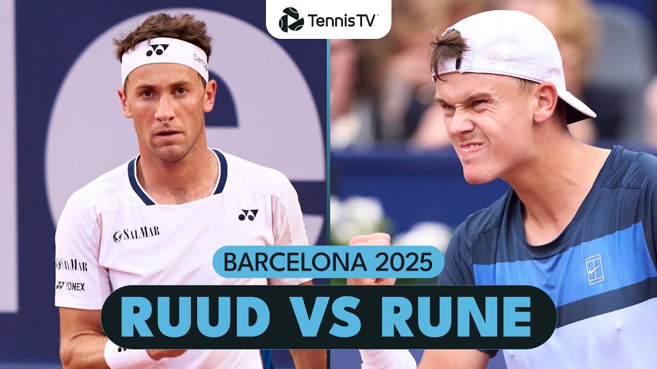 Casper Ruud vs Holger Rune Highlights | Barcelona 2025 | テニスはフラミンゴにまかせろ！