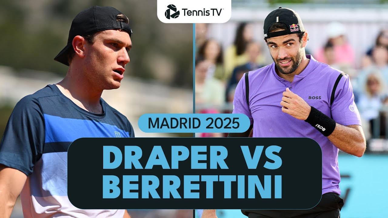 Jack Draper vs Matteo Berrettini Match Highlights | Madrid 2025 | テニスはフラミンゴにまかせろ！