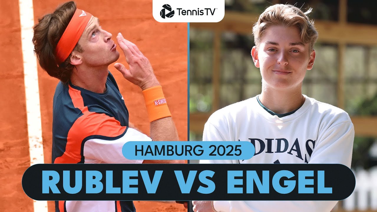 Andrey Rublev Takes On 17-Year-Old Justin Engel | Hamburg 2025 Highlights | テニスはフラミンゴにまかせろ！
