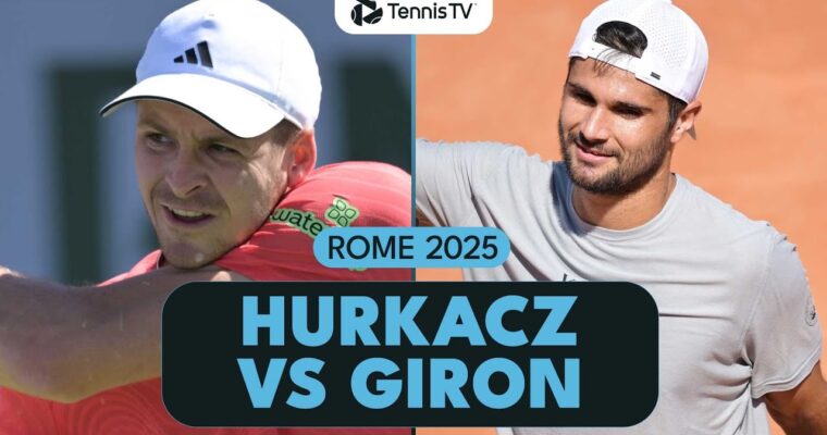 Hubert Hurkacz vs Marcos Giron Highlights | Rome 2025 | テニスはフラミンゴにまかせろ！