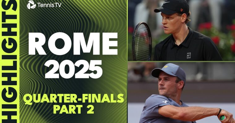 Sinner Takes On Ruud; Paul Battles Hurkacz | Rome 2025 Quarter-Finals ...