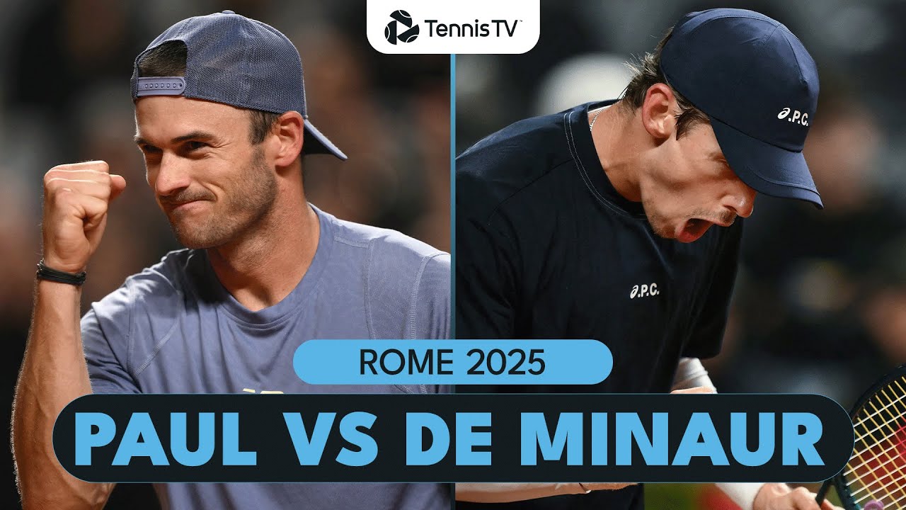 Tommy Paul vs Alex De Minaur Highlights | Rome 2025 | テニスはフラミンゴにまかせろ！
