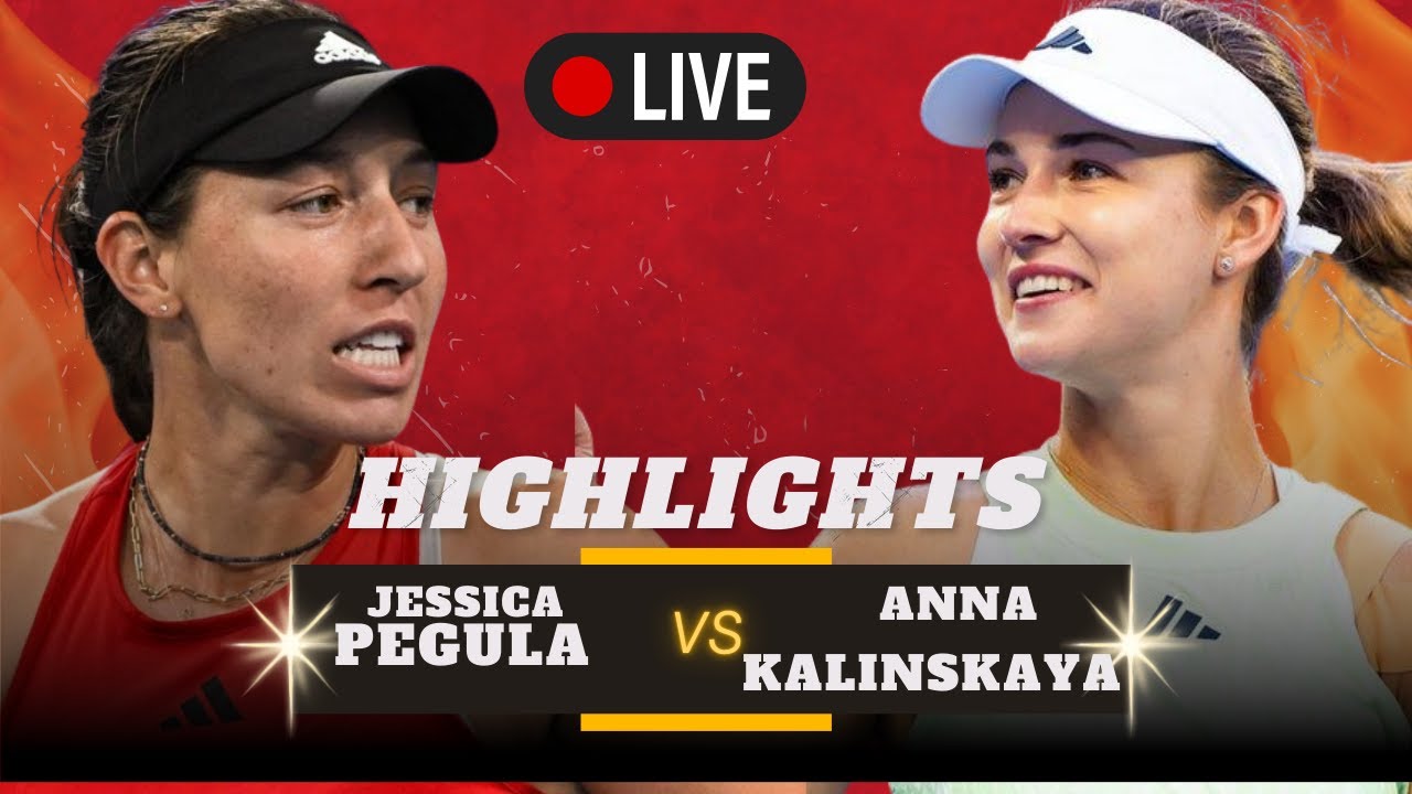WTA LIVE JESSICA PEGULA VS ANNA KALINSKAYA WTA STRASBOURG OPEN 2025 TENNIS | Match Highlights ...