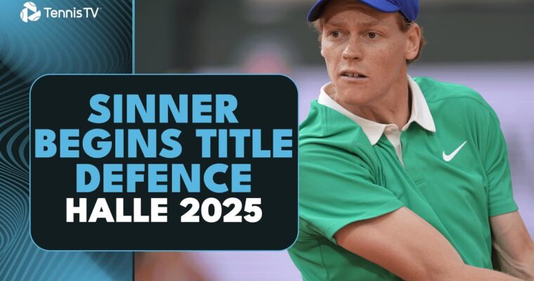 Jannik Sinner Begins Halle Title Defence vs Yannick Hanfmann | Halle 2025 | テニスはフラミンゴにまかせろ！