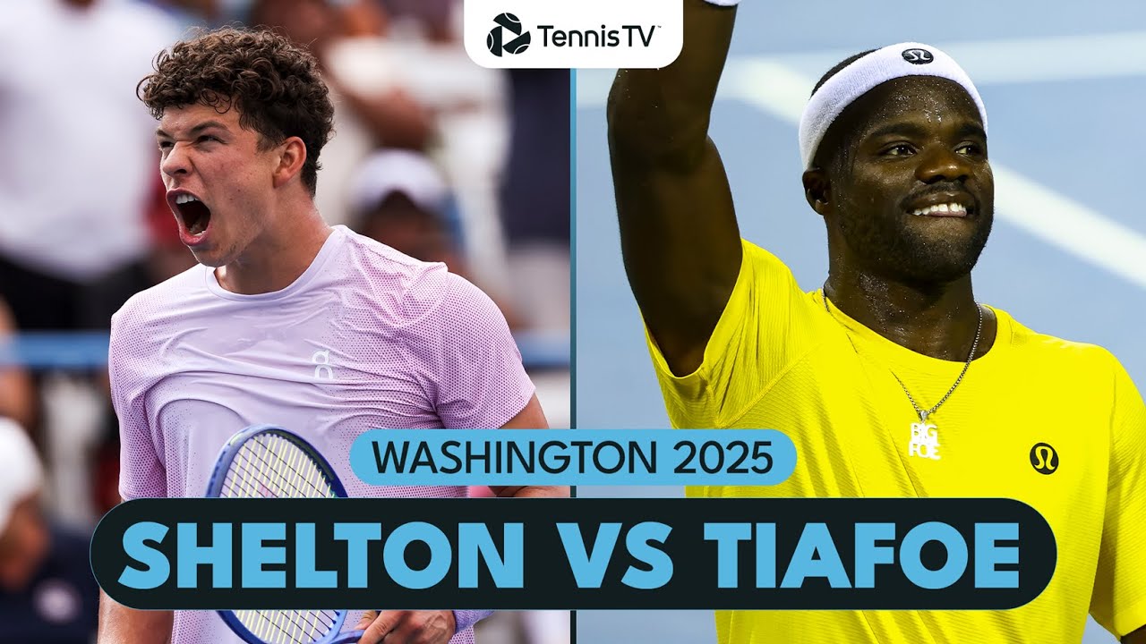 Ben Shelton vs Frances Tiafoe Electric Match Highlights | Washington ...