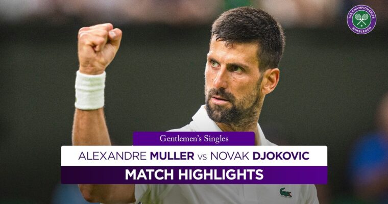 Late night DRAMA | Alexandre Muller vs Novak Djokovic | Highlights ...