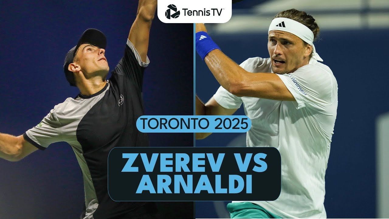 Alexander Zverev vs Matteo Arnaldi Match Highlights | Toronto 2025 ...